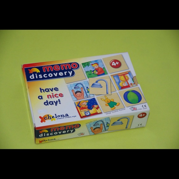 Chelona | Toys | Chelona All Wooden Have A Nice Day Memory Game | Poshmark